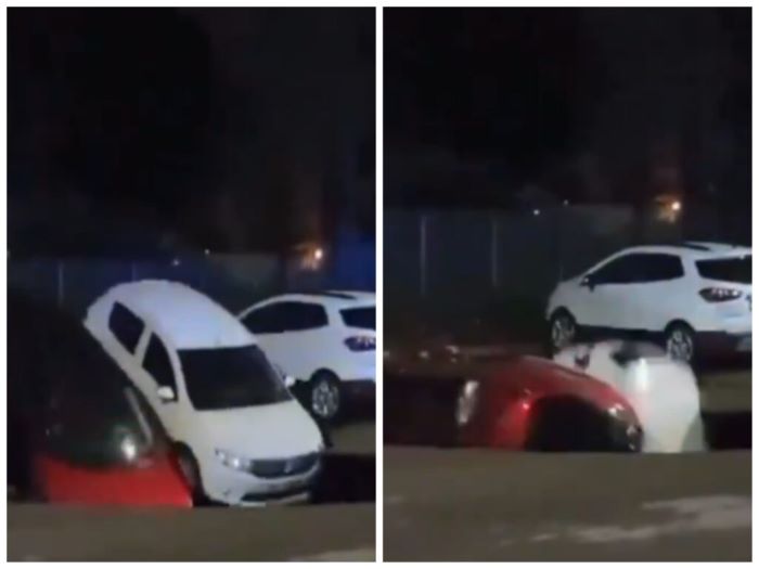 Golema rupa u Rimu progutala dva auta - Obican radio