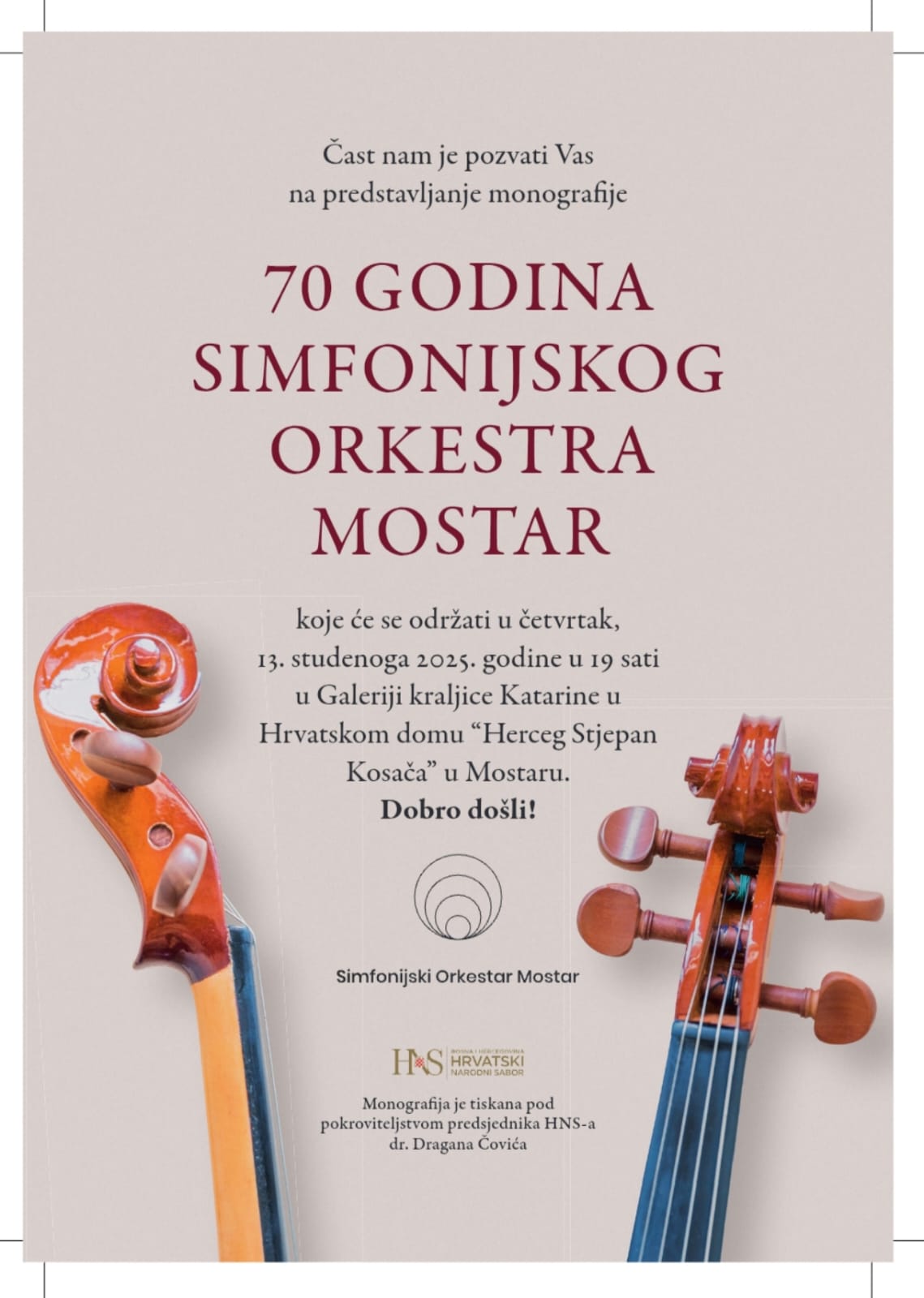 Monografija o 70 godina Simfonijskog orkestra Mostar - Obican radio